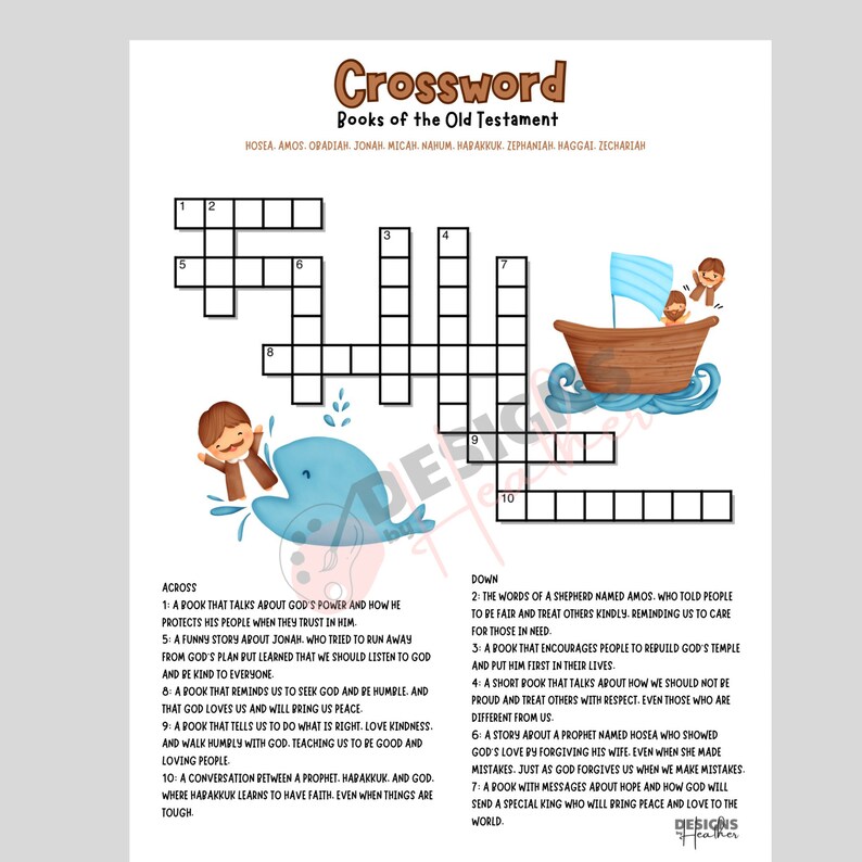 Books of the Bible Activity Sheets, Children's Printable (digital ...