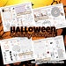 Halloween Activity Placemats, Kids Coloring Pages (instant Download) - Etsy