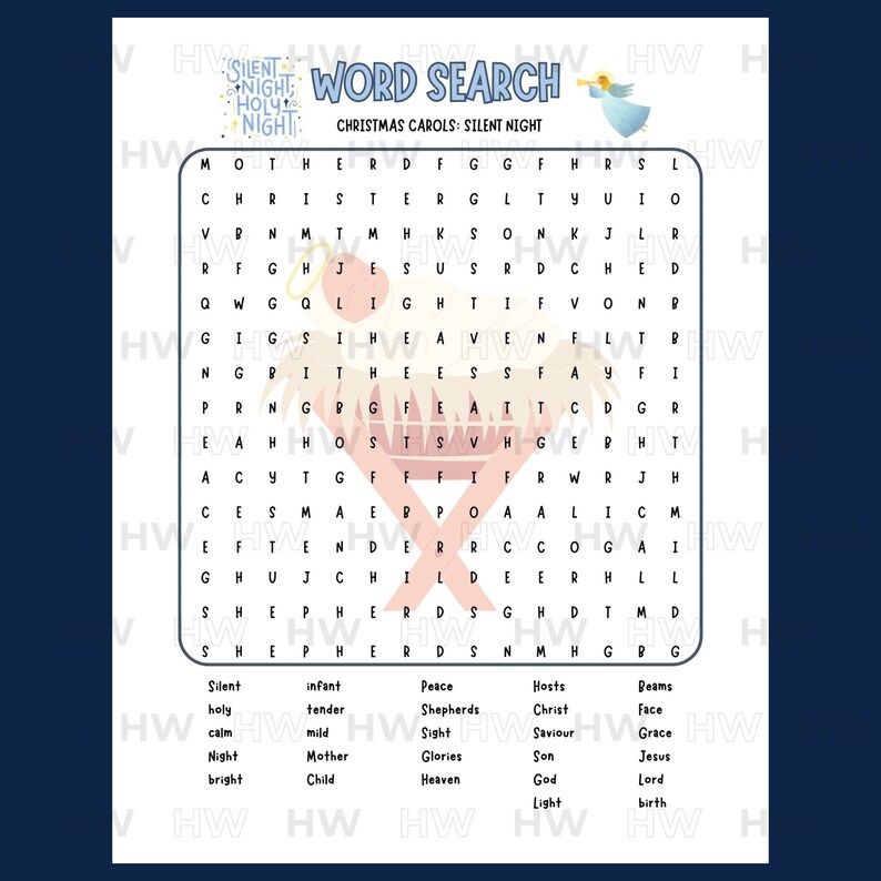 Christmas Carol Children’s Activity Pages, Joy to the World Activity ...