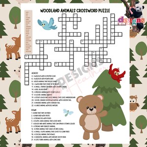Woodland Animals Activity Pages, Printable Activity Pages, Wood Animals ...