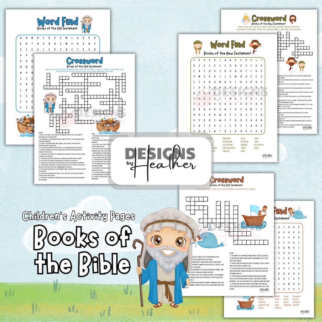 Books of the Bible Children’s Printables, Learn Books of the Bible ...