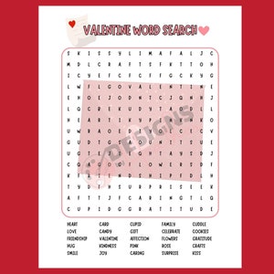 Valentine Activity Pages, Valentine’s Day Activity Pages, V-day ...