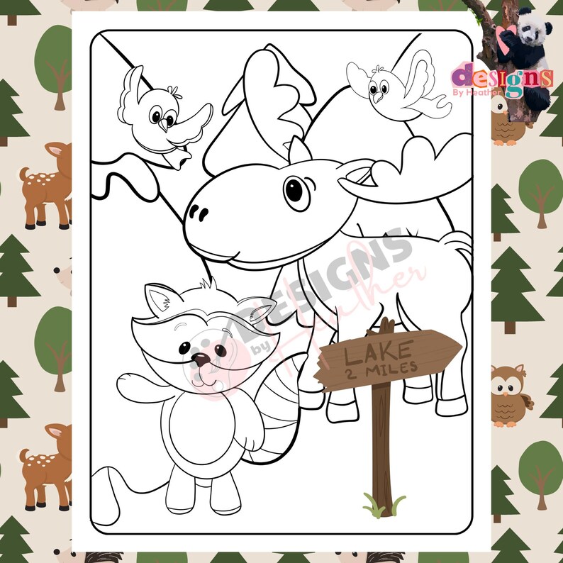 Woodland Animals Activity Pages, Printable Activity Pages, Wood Animals ...