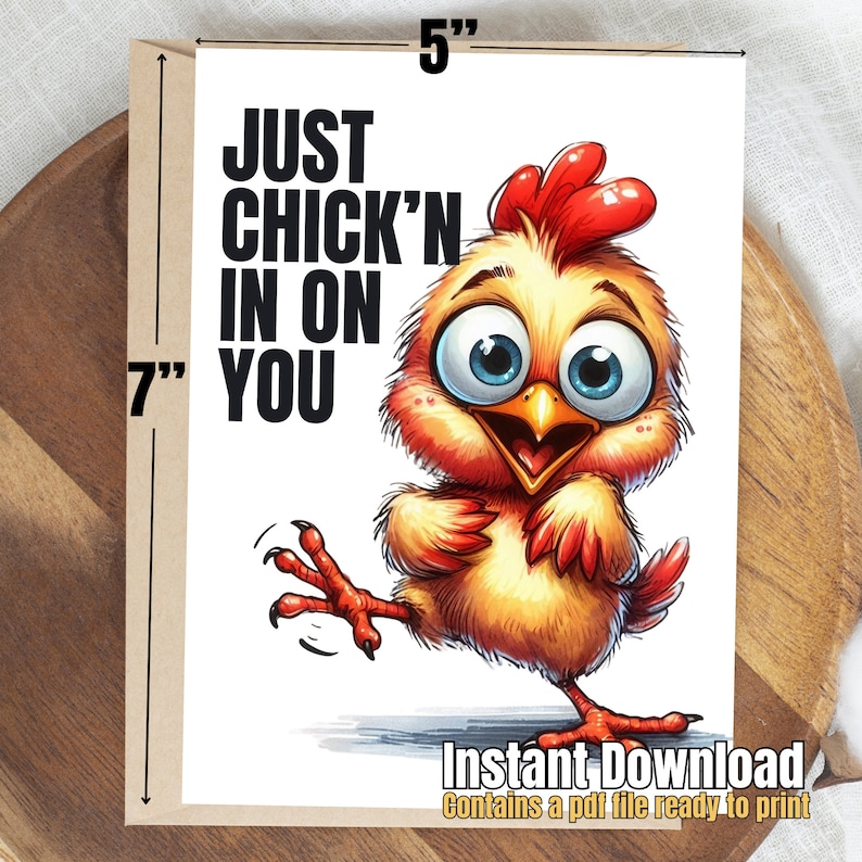 Get Well Card, Instant Download, PDF Card, Envelope Template Included ...