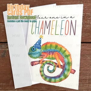 Instant Download Birthday Card, PDF Birthday Card, Print at Home ...