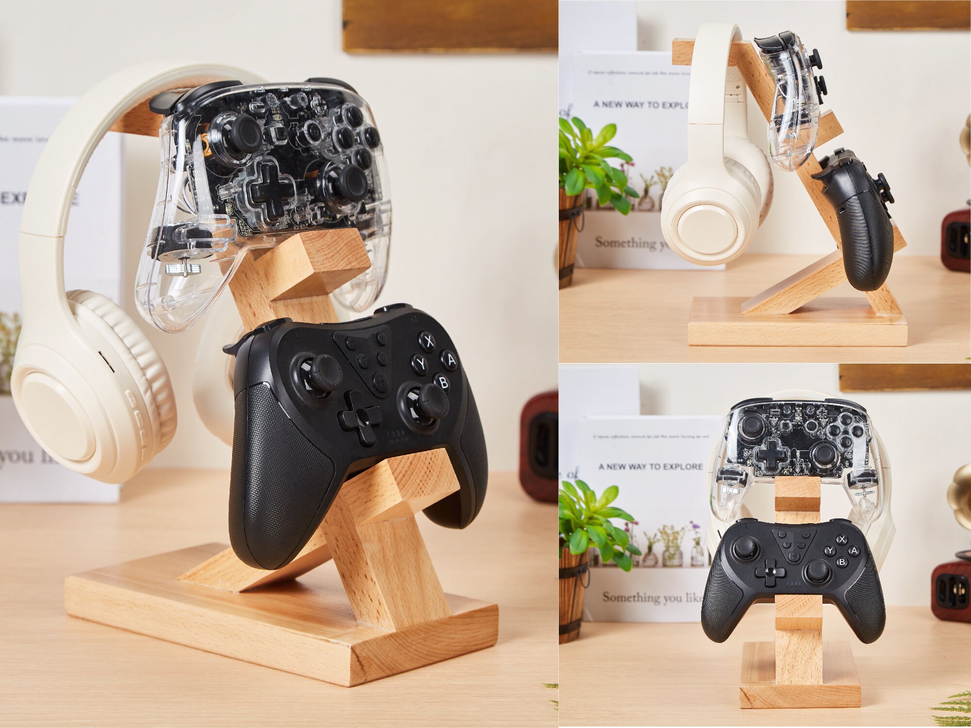 Personalized Controller Stand,wooden Controllers Holder,docking Station ...