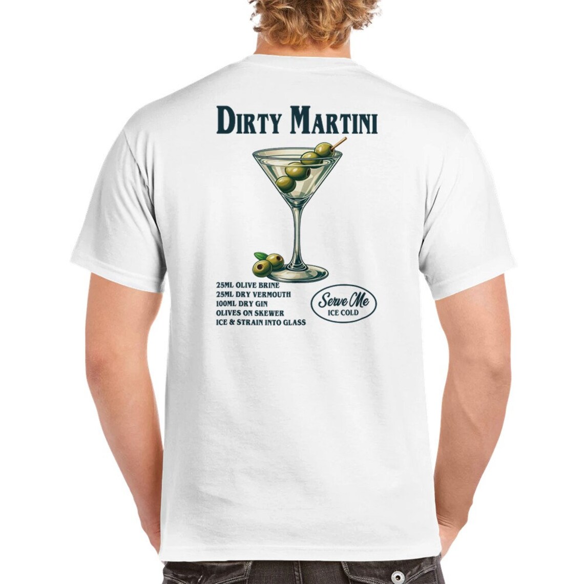 Dirty Martini T-shirt, Summer T-shirt, Cocktails, Gifts for Martini ...