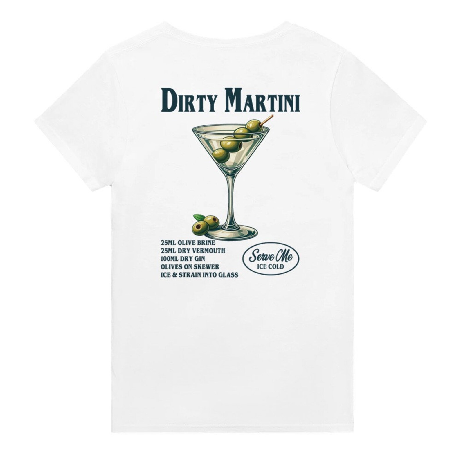 Dirty Martini T-shirt, Summer T-shirt, Cocktails, Gifts for Martini ...