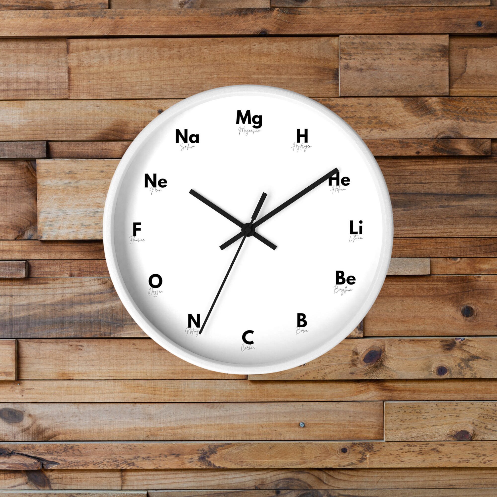 Chemistry Clock, Periodic Table Letter Wall Clock, Teacher Appreciation ...