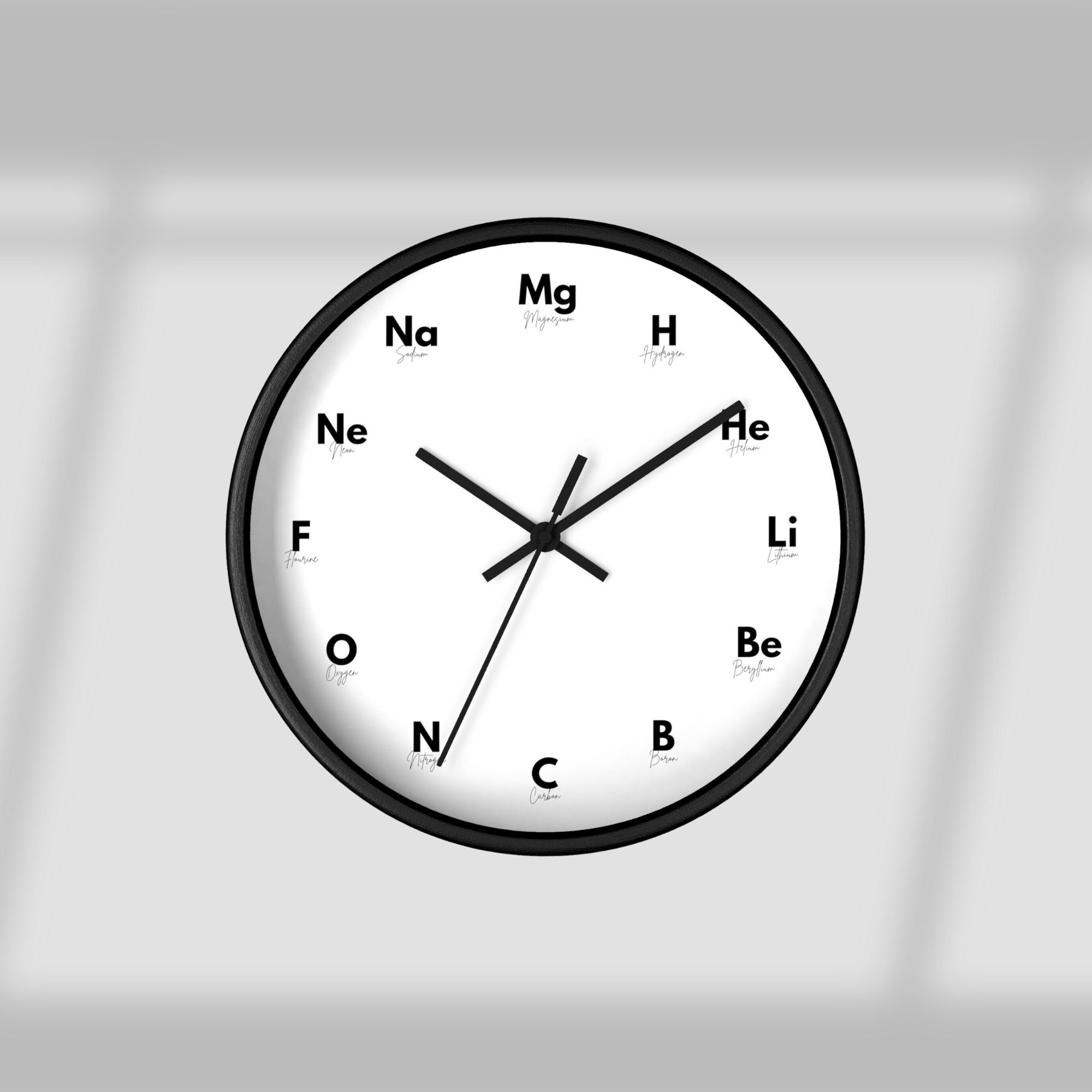 Chemistry Clock, Periodic Table Letter Wall Clock, Teacher Appreciation ...