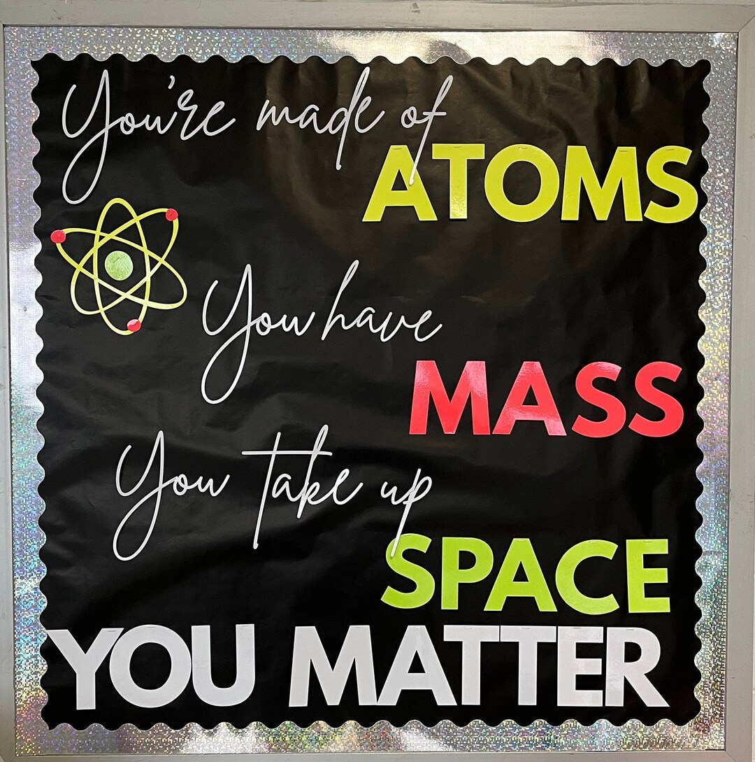 Bulletin Board Science Decor Pre-cut Letters - Etsy
