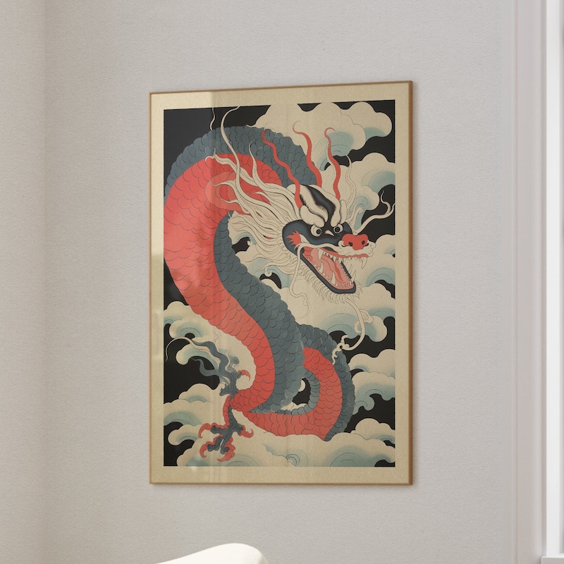 Dragon Print - Etsy