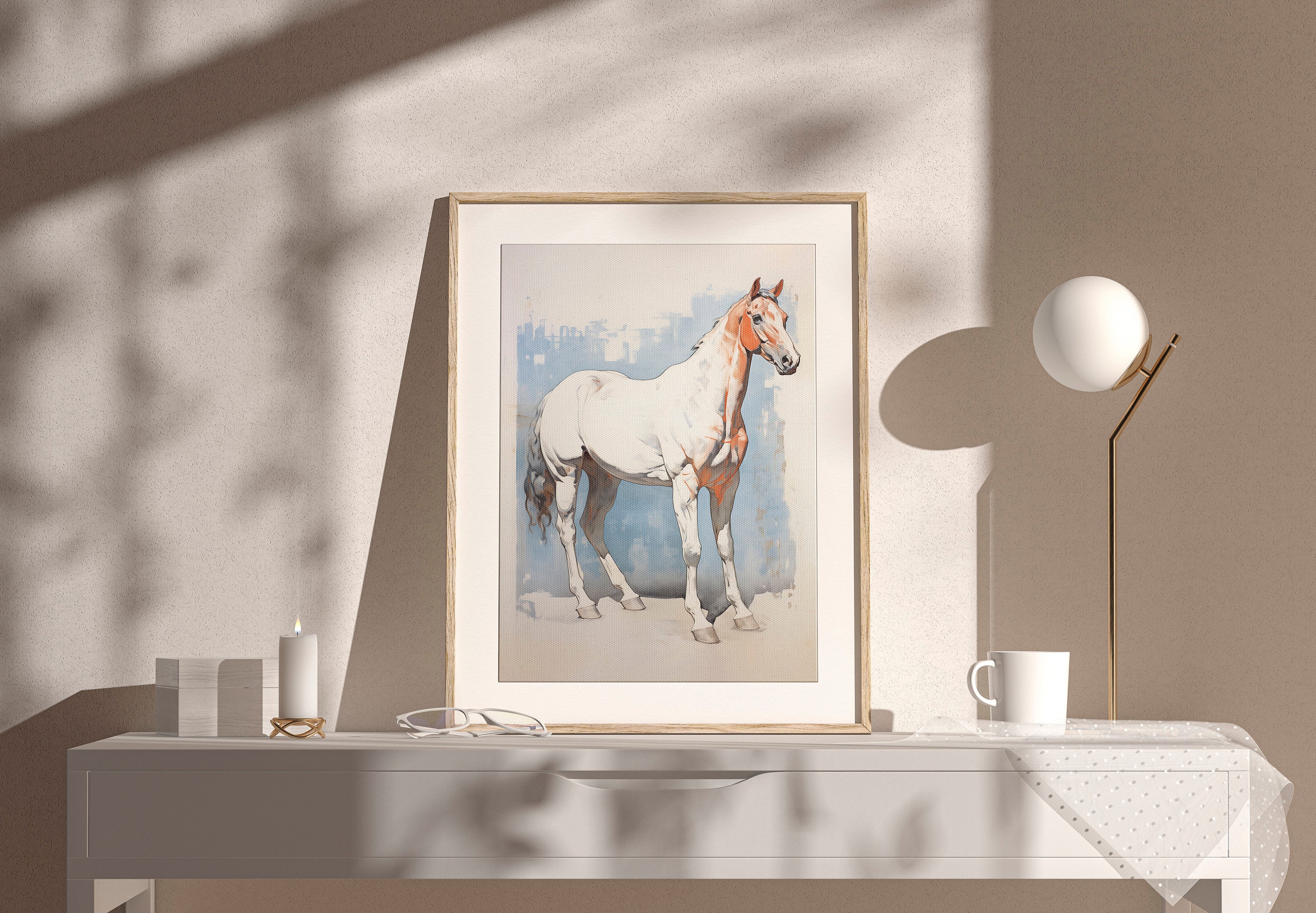 Vintage Horse Print | Vintage Western Lithograph | Southwestern Western ...