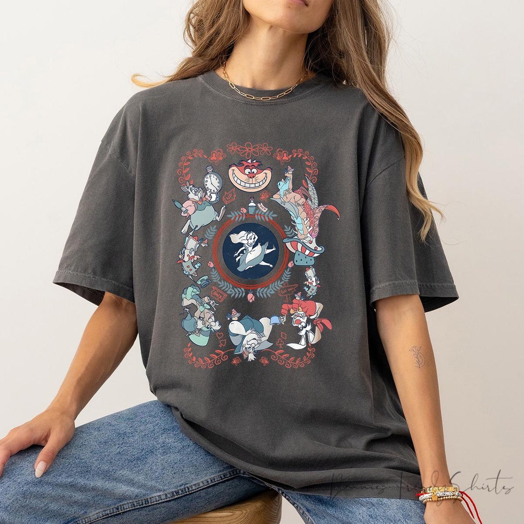 Vintage Alice in Wonderland Card Shirt, Disney Princess Alice Shirt ...