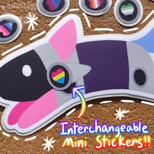 Pride Protogen 4" Vinyl Sticker - Etsy