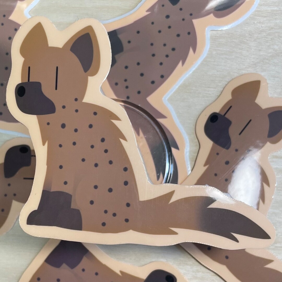 Hyena 3” Glossy Vinyl Sticker - Etsy