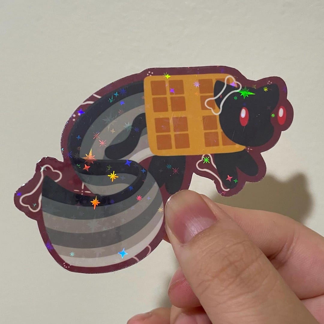 Tac Nyan 3” Vinyl Holographic Sticker - Etsy