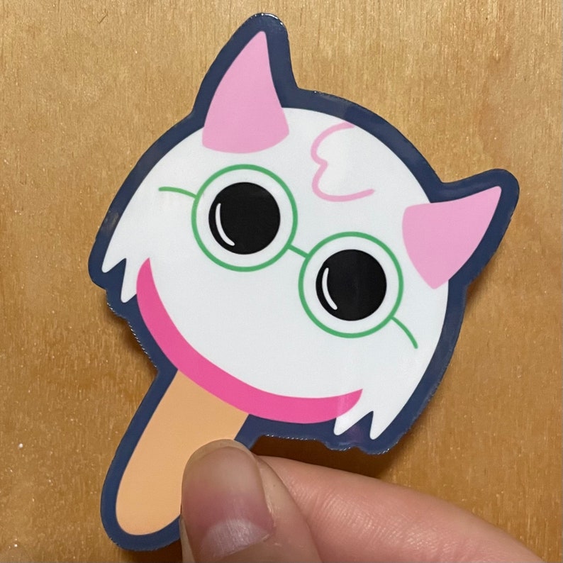 Ralsei Deltarune No Hat 3 Glossy Vinyl Sticker - Etsy