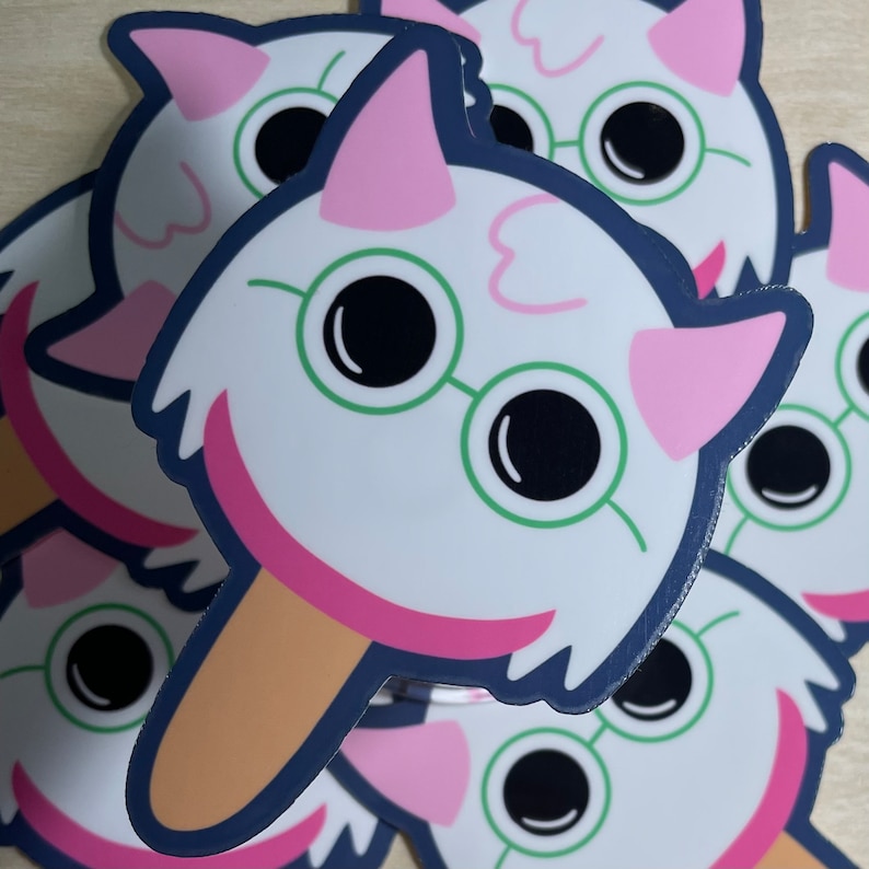 Ralsei Deltarune No Hat 3 Glossy Vinyl Sticker - Etsy