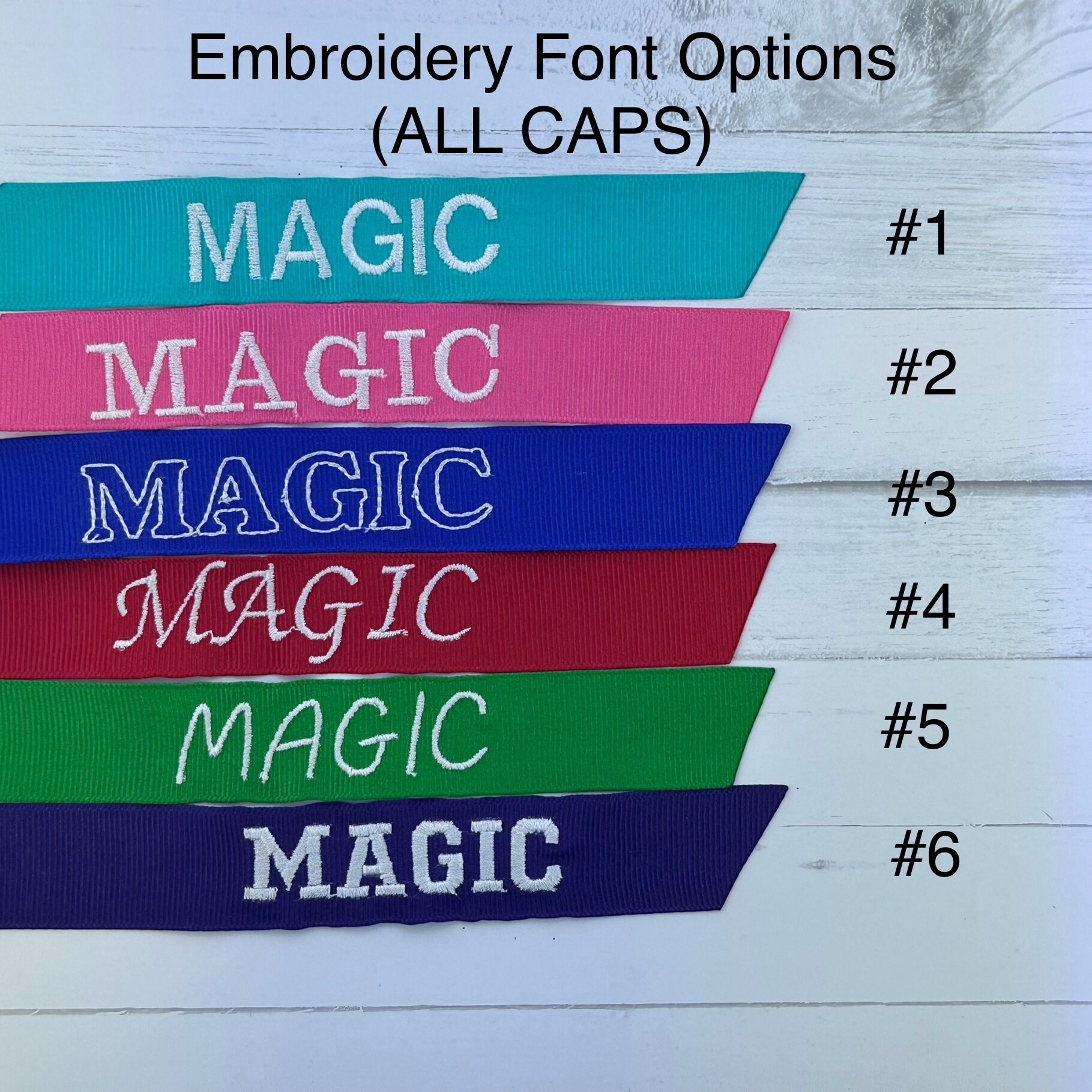 Custom Hair Streamer With Embroidery - Choose Your Sport and Colors and ...