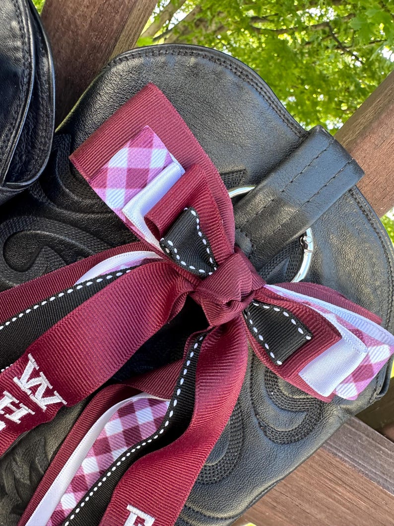 Gameday Boot Bows, Embroidered Ribbons, Custom Boot Ribbons, Spirit ...