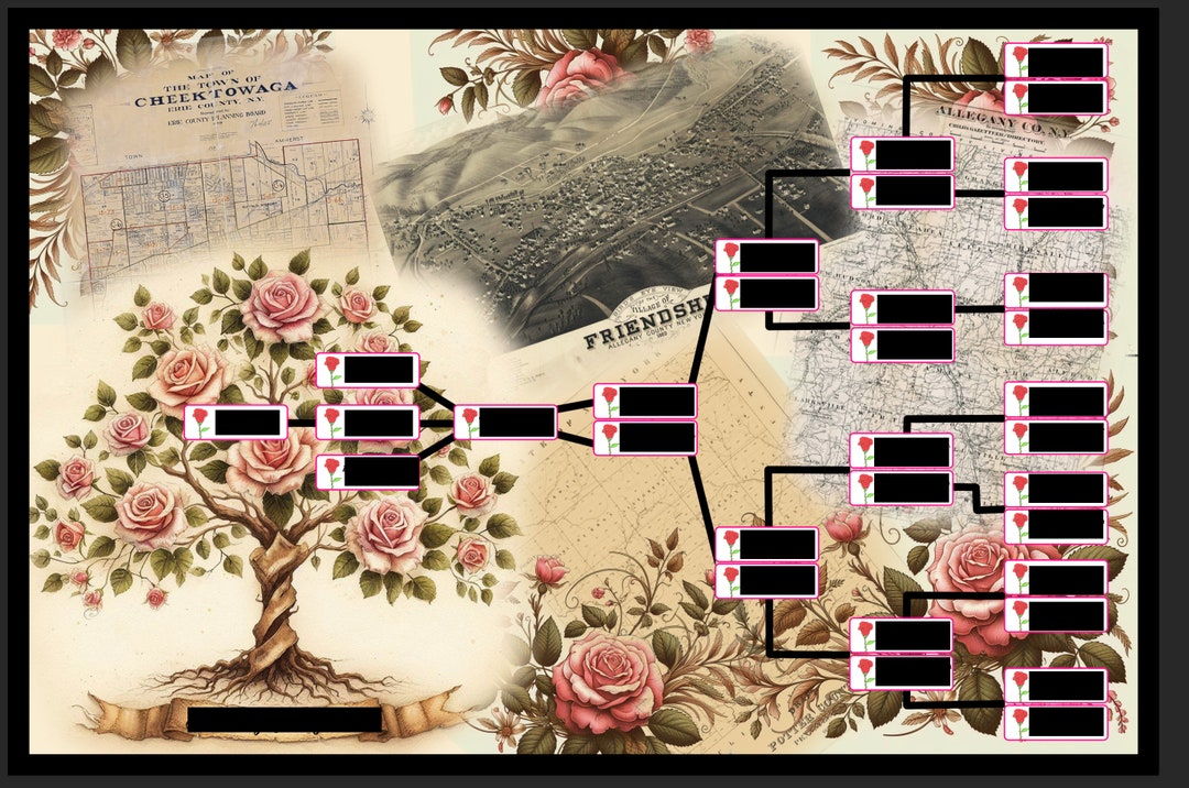 Themed Family Tree Design Digital File - Etsy