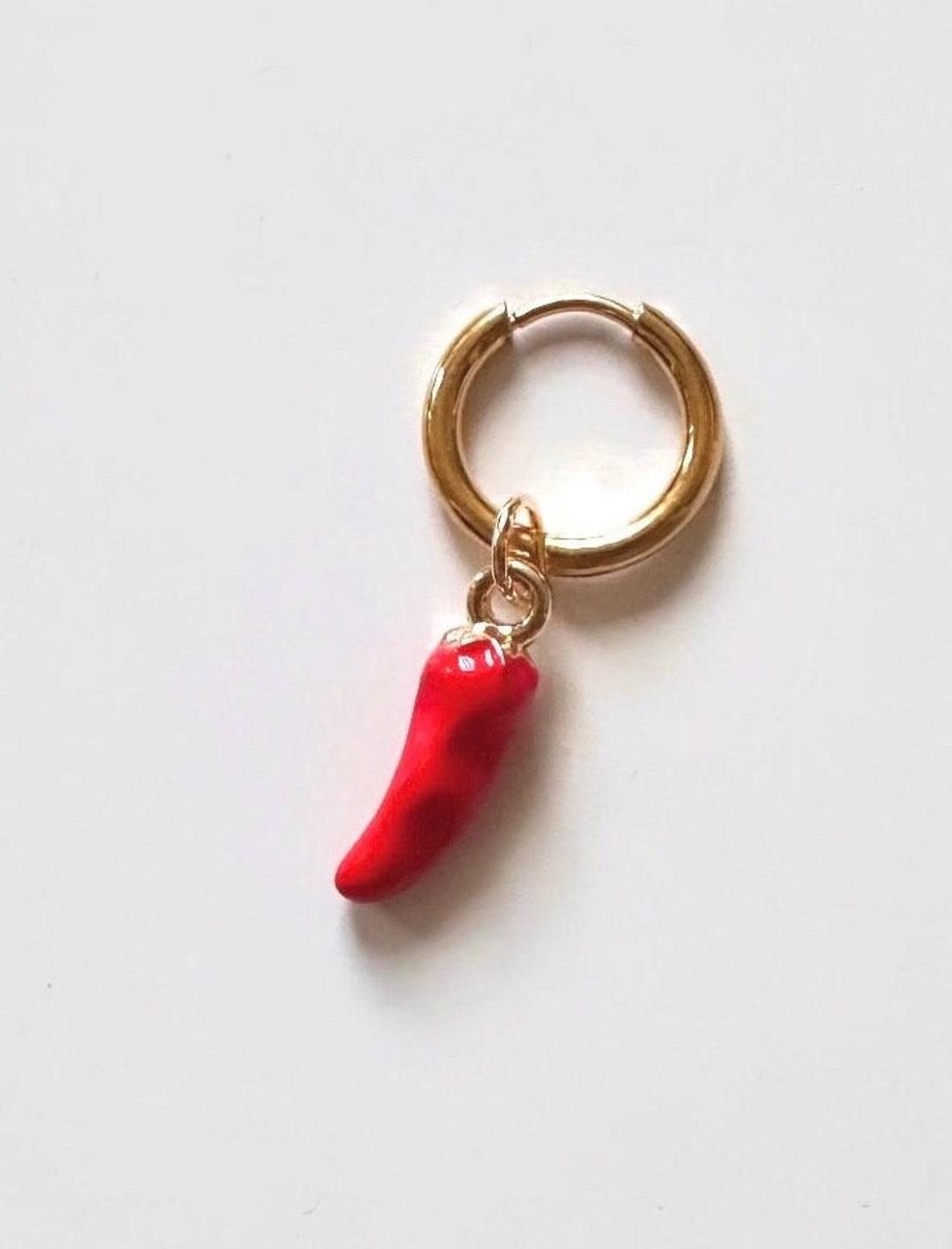 Single Chili Pepper Charm Loop - Etsy