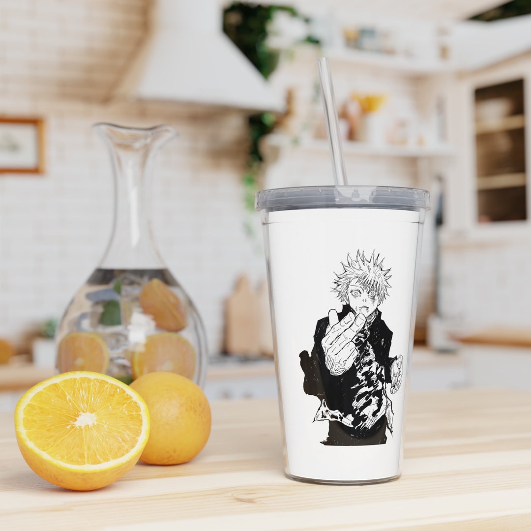 Jujutsu Kaisen Satoru Gojo Plastic Tumbler With Straw, Anime Merch ...