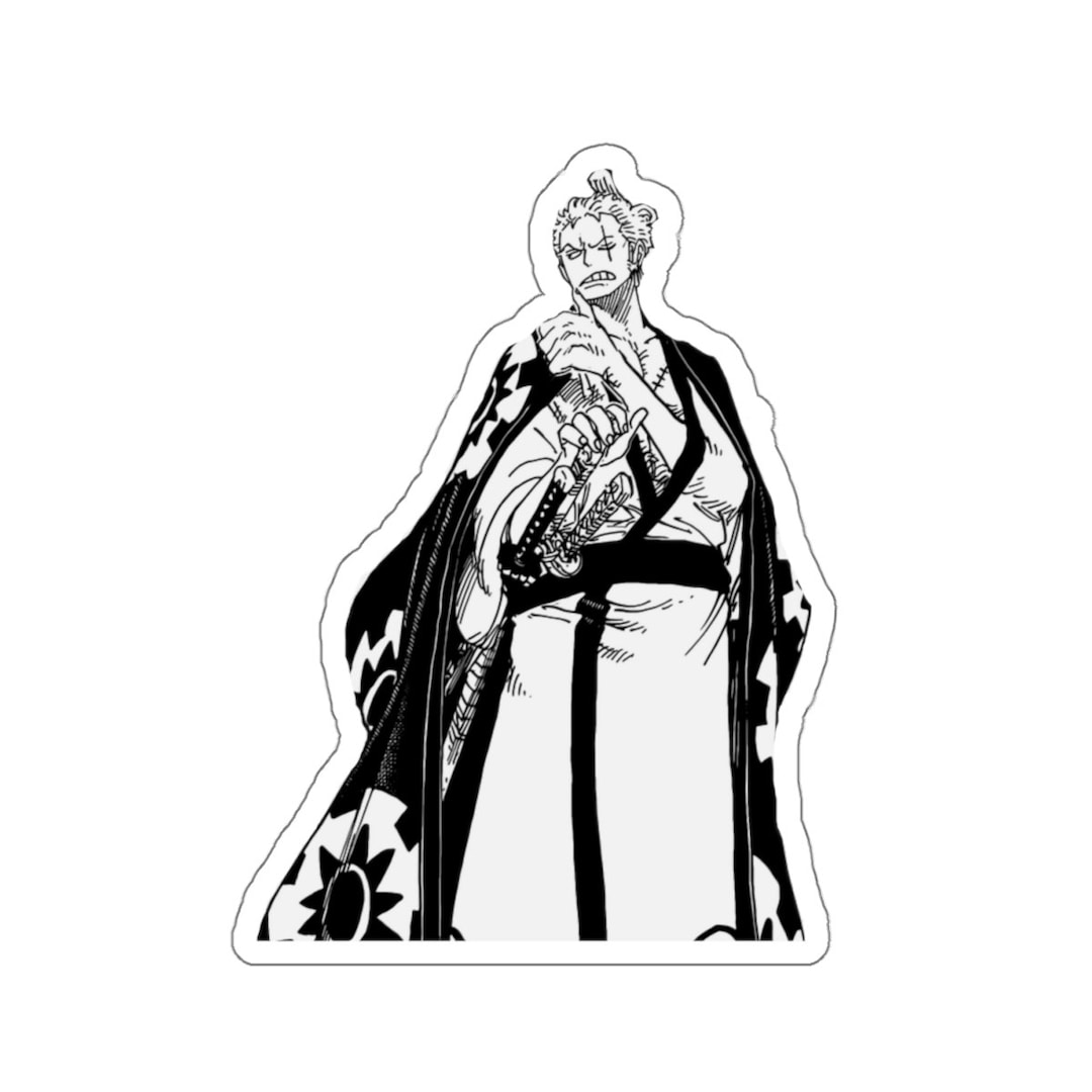 One Piece Zoro Samurai Wano Stickers, Anime Inspired Sticker, Anime ...