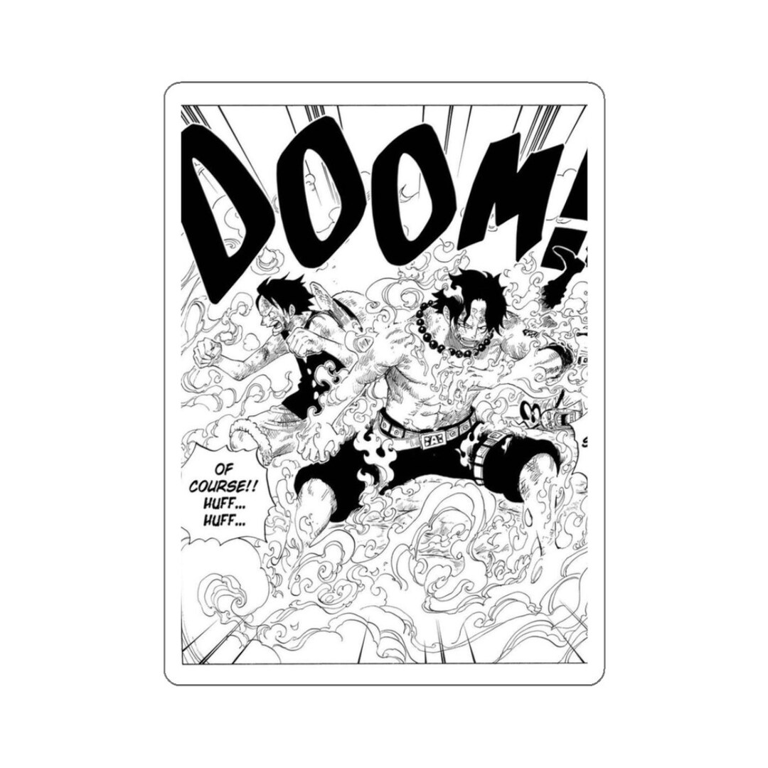 One Piece Luffy & Ace Kiss-cut Stickers, One Piece Stickers, Luffy ...