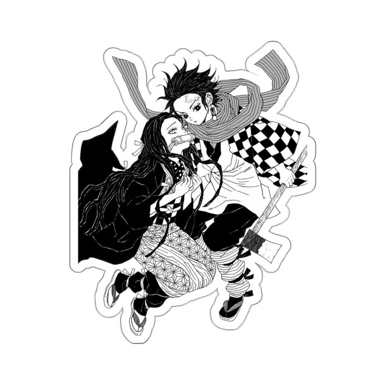 Demon Slayer Tanjiro, Nezuko Kiss-cut Stickers, Anime Inspired, Anime ...