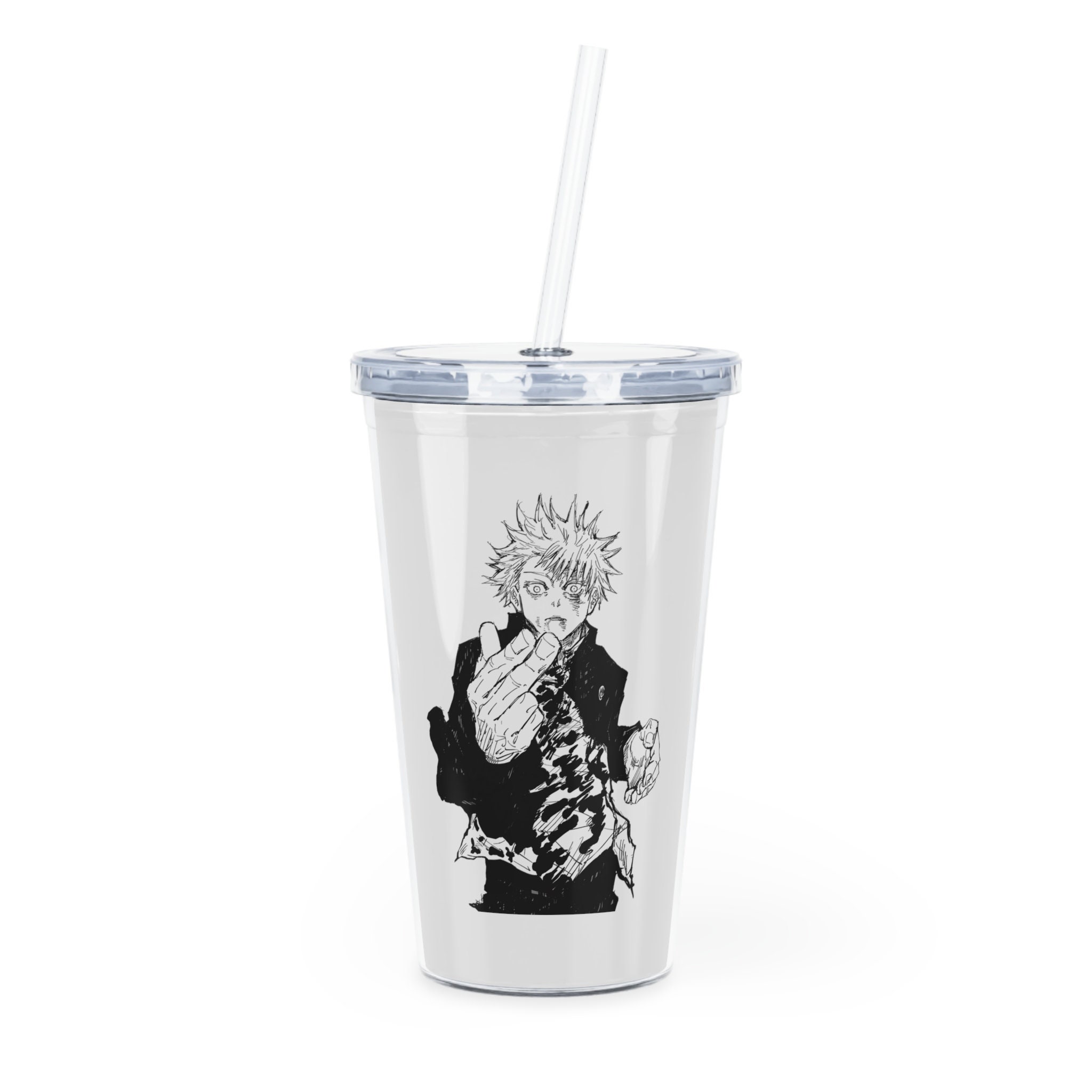 Jujutsu Kaisen Satoru Gojo Plastic Tumbler With Straw, Anime Merch ...