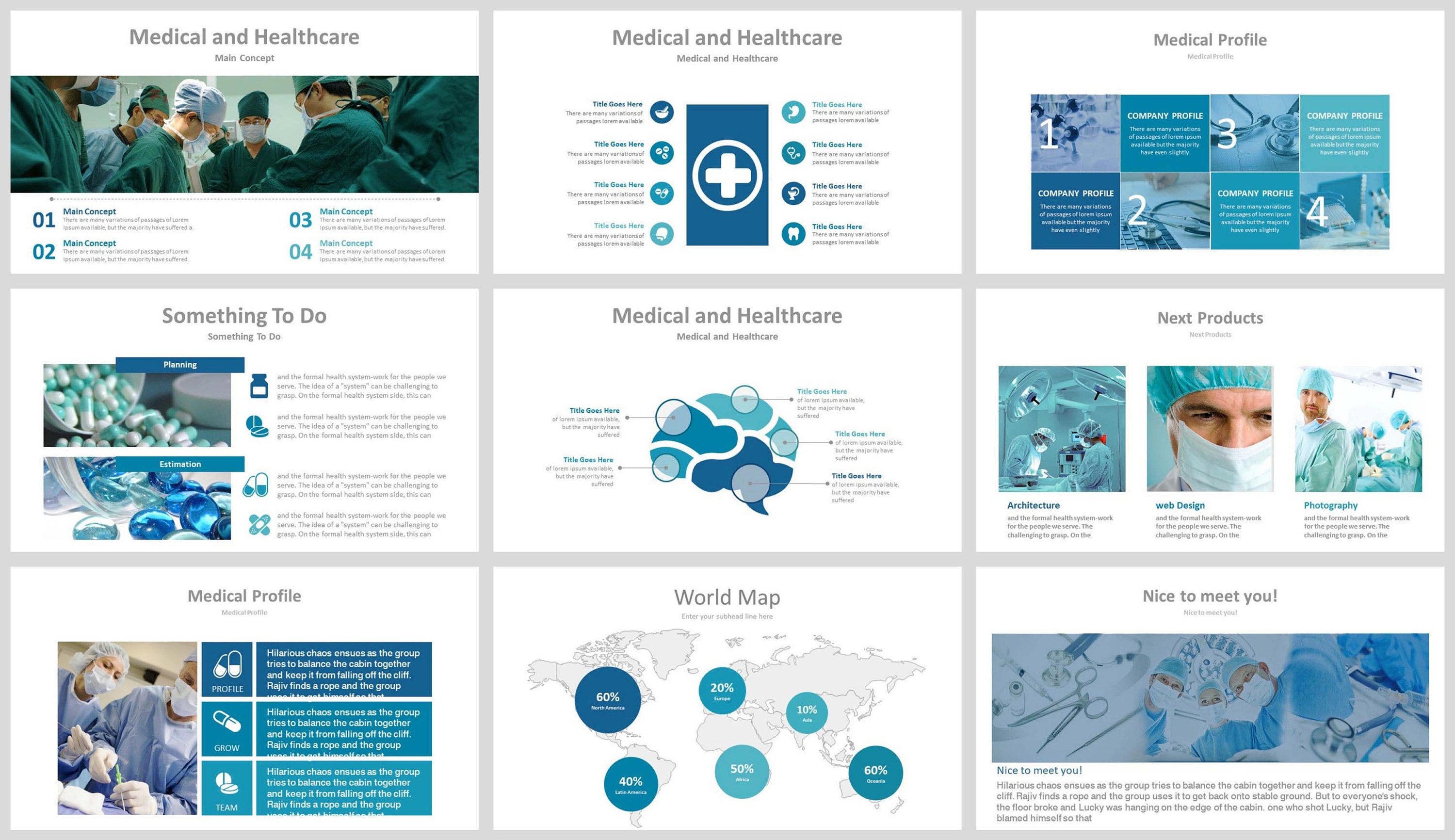 Customized Medical Powerpoint Template, Nursing Presentation Template ...