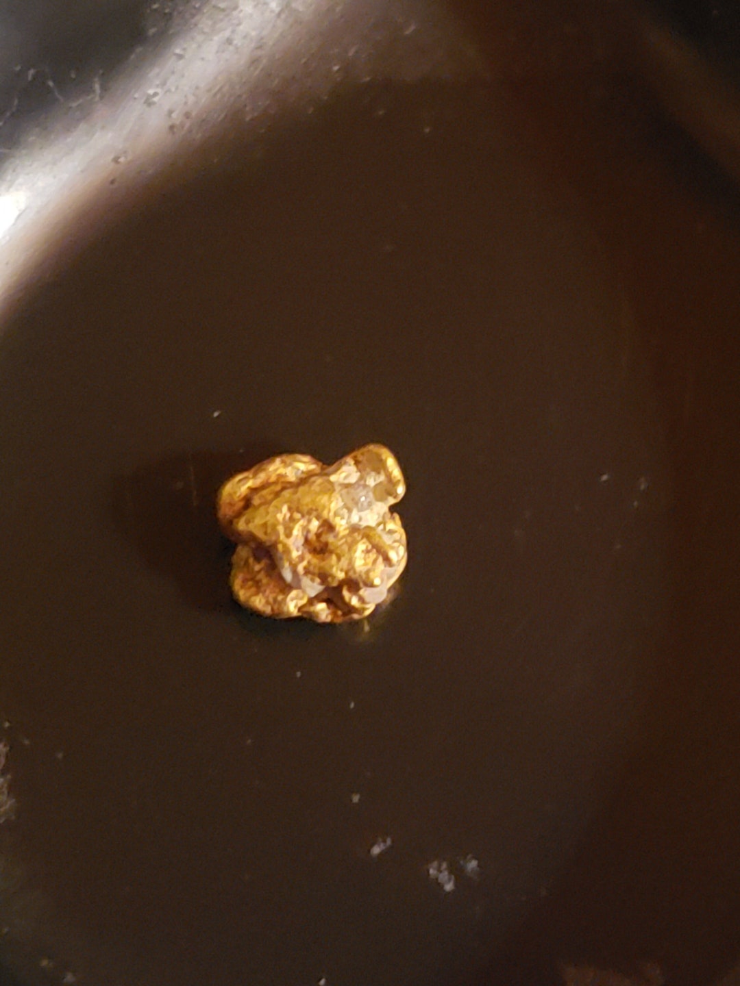 Alaskan Gold Nugget Display 22 Karat Genuine .2.25 Gram of Pure Natural ...
