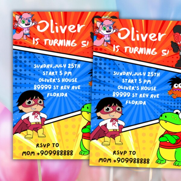 Ryans World Birthday - Etsy