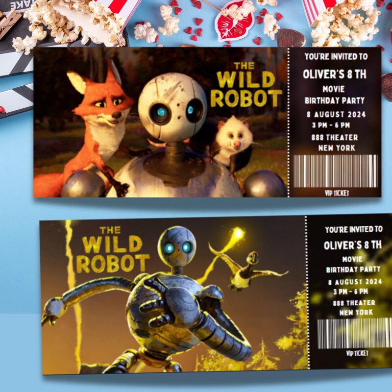 Robot Birthday Card - Etsy