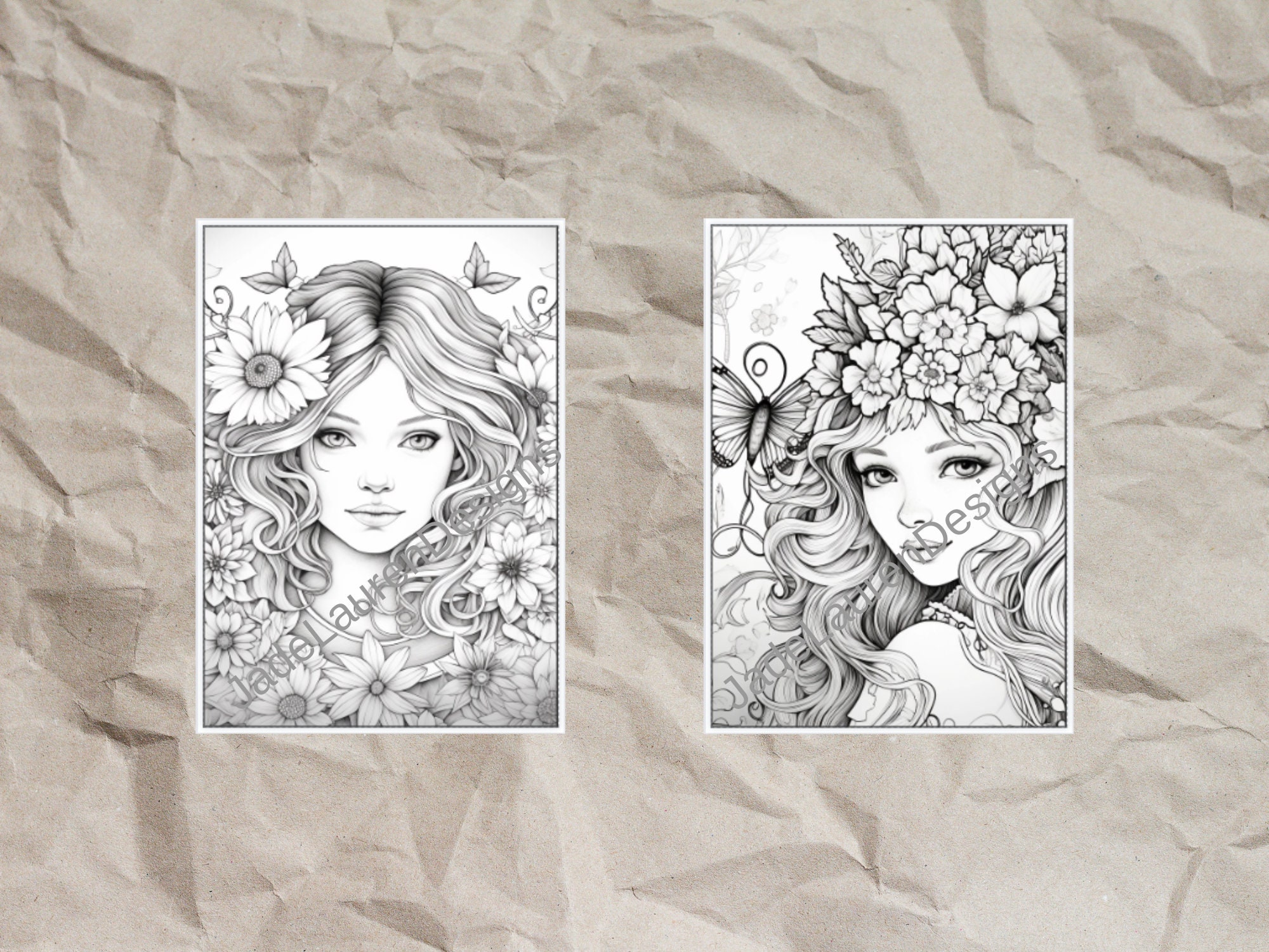 Enchanting Fairy Coloring Pages for All Ages | Calming Hobby for Stress ...