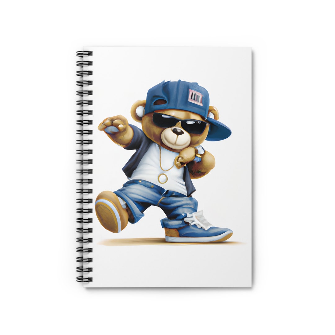 Teddy Rapper: Spiral Notebook Log Books Journals Diaries and More ...