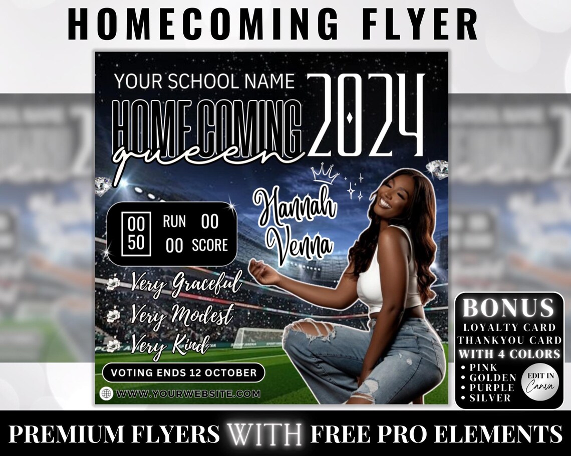 Homecoming Queen Flyer College Homecoming Highschool Homecoming HBCU ...