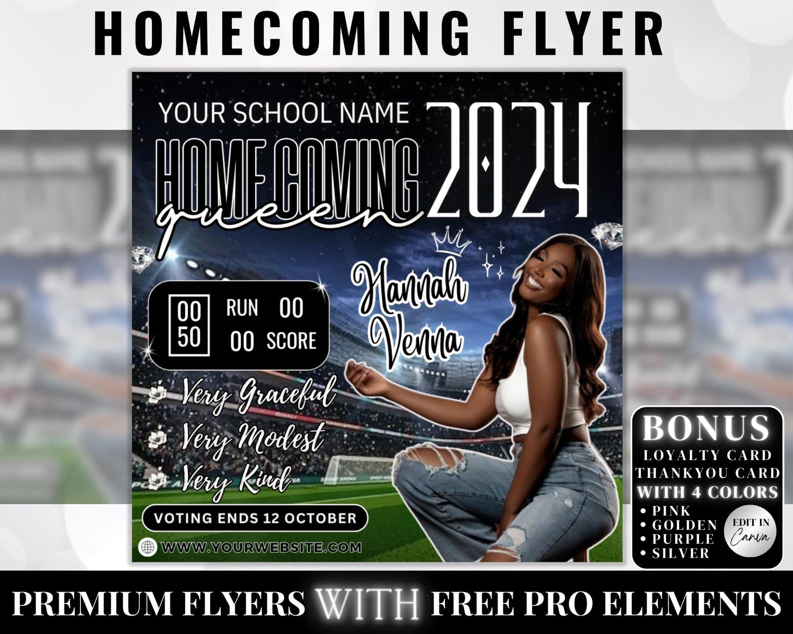 Homecoming Queen Flyer College Homecoming Highschool Homecoming HBCU ...