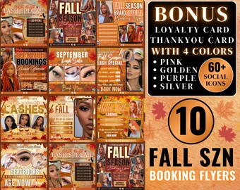 DIY Editable December Booking Flyer Template Christmas Hair Lash Makeup ...