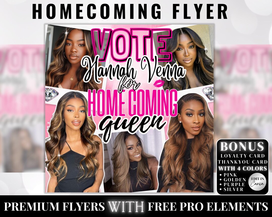 Homecoming Queen Flyer | College Homecoming | Highschool Homecoming ...
