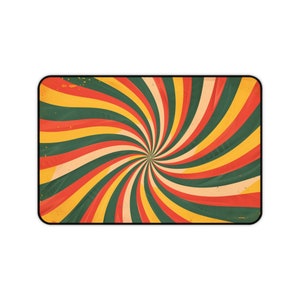 Psychedelic Spiral Desk Mat, Abstract Psychedelic Mouse Pad, Gaming ...