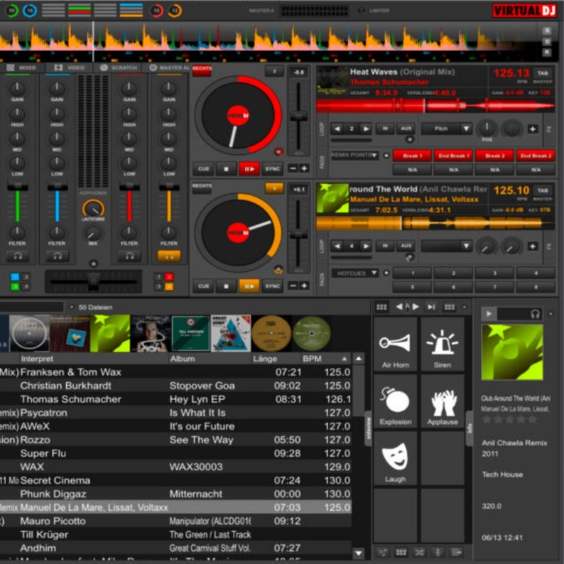 Virtual DJ Pro Infinity 8.5.7 2023 Mixing Controller Software Lifetime Activation Windows - Etsy ...