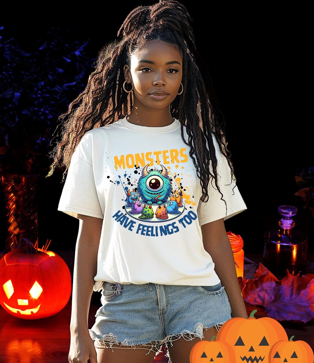 Monsters Have Feelings Too Shirt, Cute Mental Health Awarenessgift ...