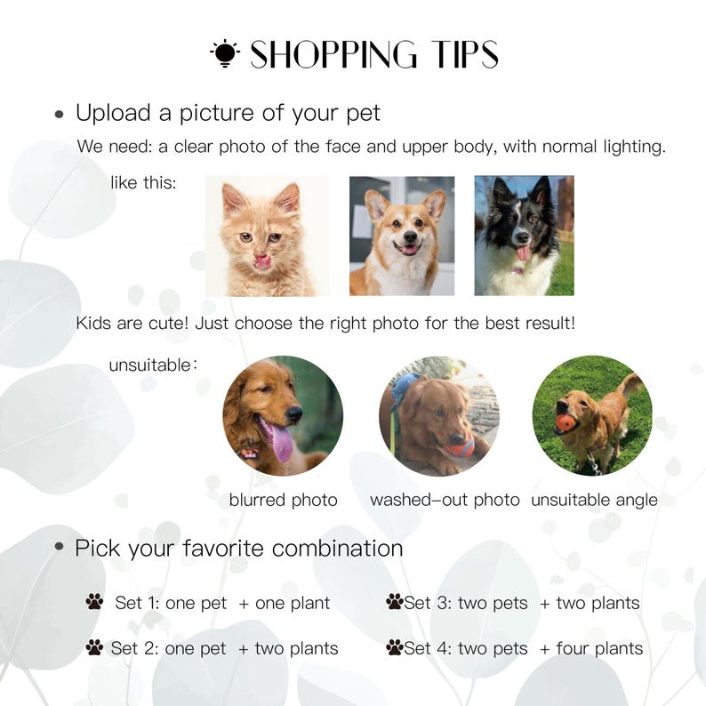 Custom Pet Artwork Set of Two - Pairing Pets With Flowers for Home ...