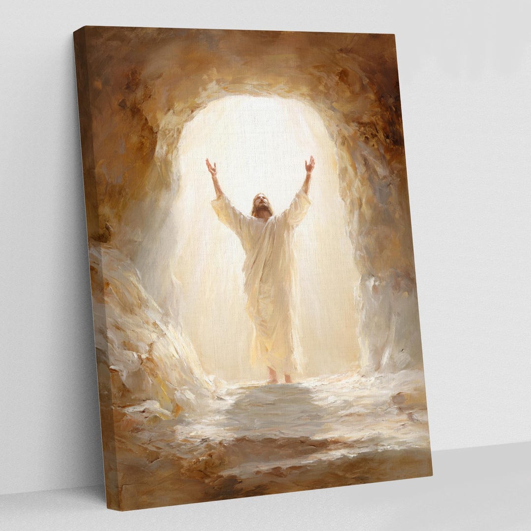 PRINTABLE Jesus Christ Resurrected,easter Painting,jesus Christ Leaving ...