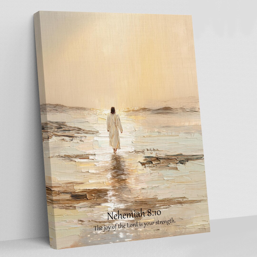 Jesus Walking on Water|canvas Print Posters Wall Decor|bible Wall Art ...