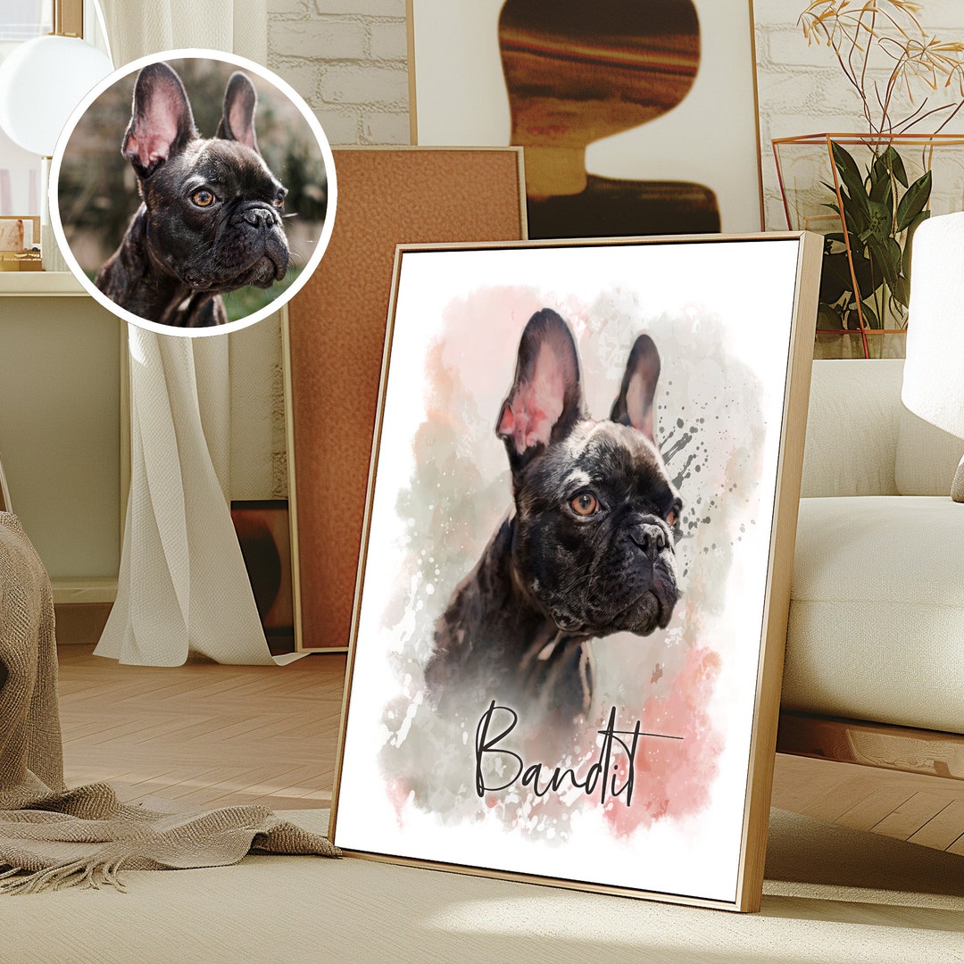 Pet Portraits - Custom Watercolor Art for Dogs and Cats - Personalized ...