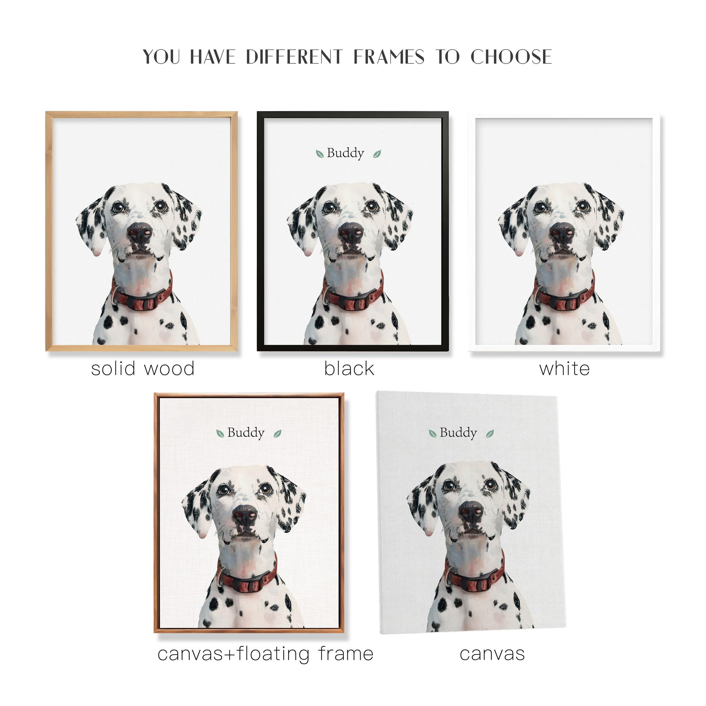 Custom Pet Artwork Set of Two - Pairing Pets With Flowers for Home ...